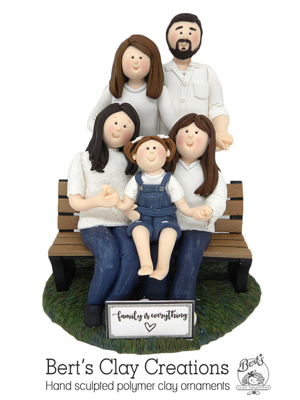 Family Figurine or Ornament by Bert’s Clay Creations – Bert's Clay ...
