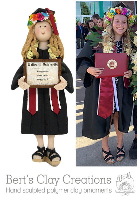 Graduate or Graduation Ornament by Bert’s Clay Creations – Bert's Clay ...